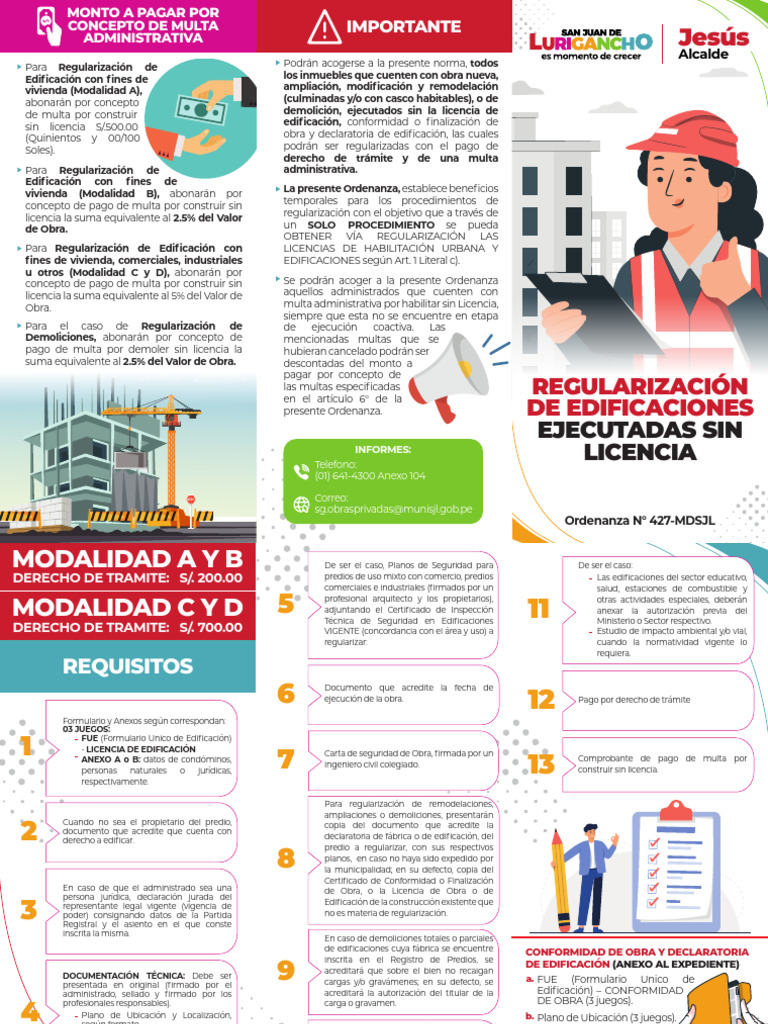 Requisitos de Regularizacion de Edificacion | PDF | Multa (pena)