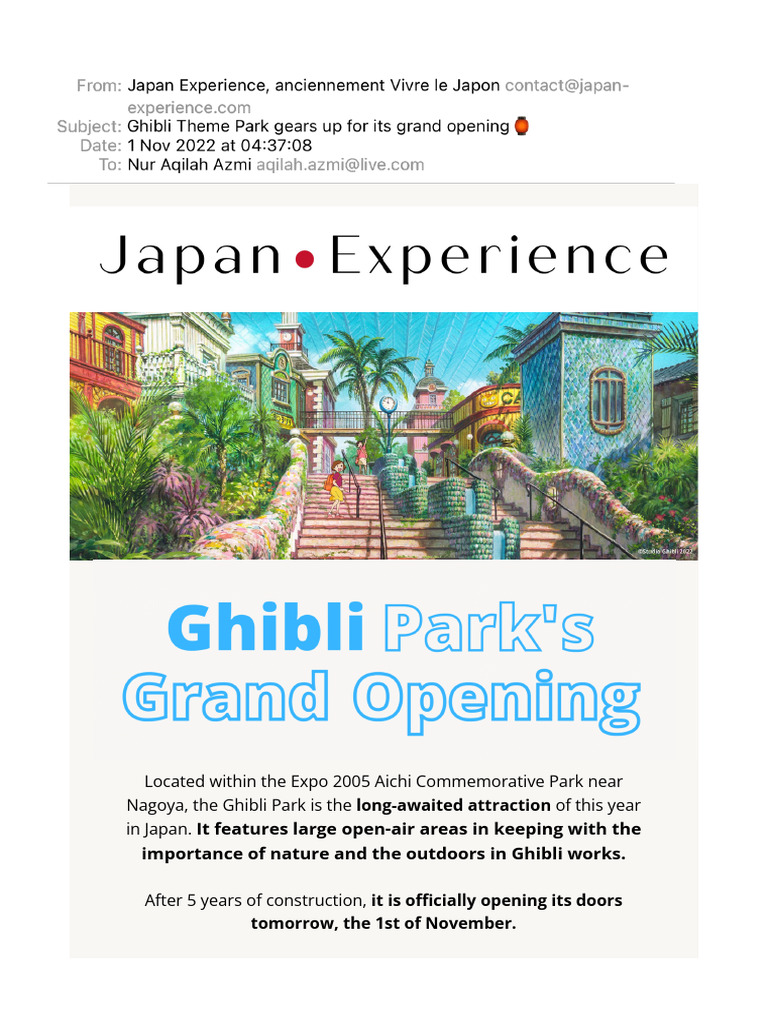Ghibli Theme Park | PDF