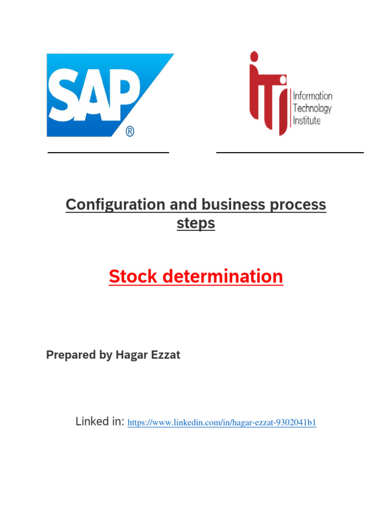 SAP Stock Determination | PDF