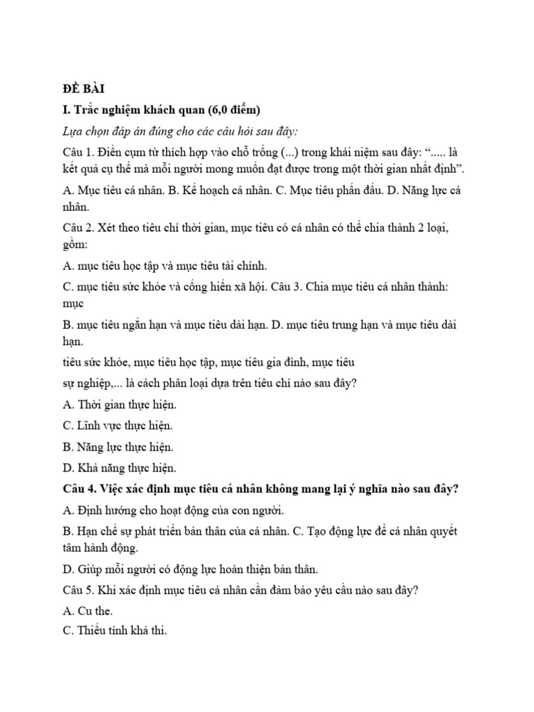 Đề kiểm tra gdcd 8 giữa kì 2 | PDF