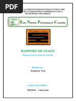 Rapport de stage chez Sonatrach TRC | PDF | Gaz naturel | Transport