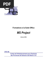 Cours MSPROJECT | PDF | Planification | Microsoft