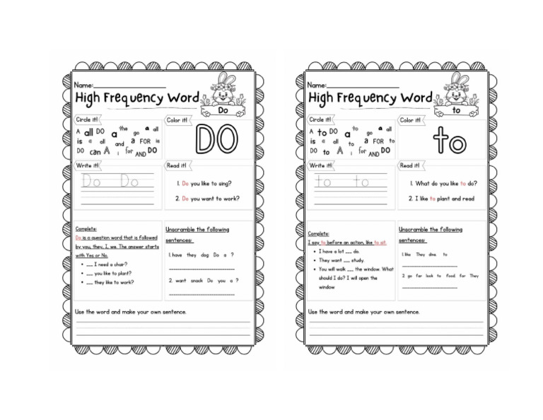 HFW Do To 5TH Egb | PDF