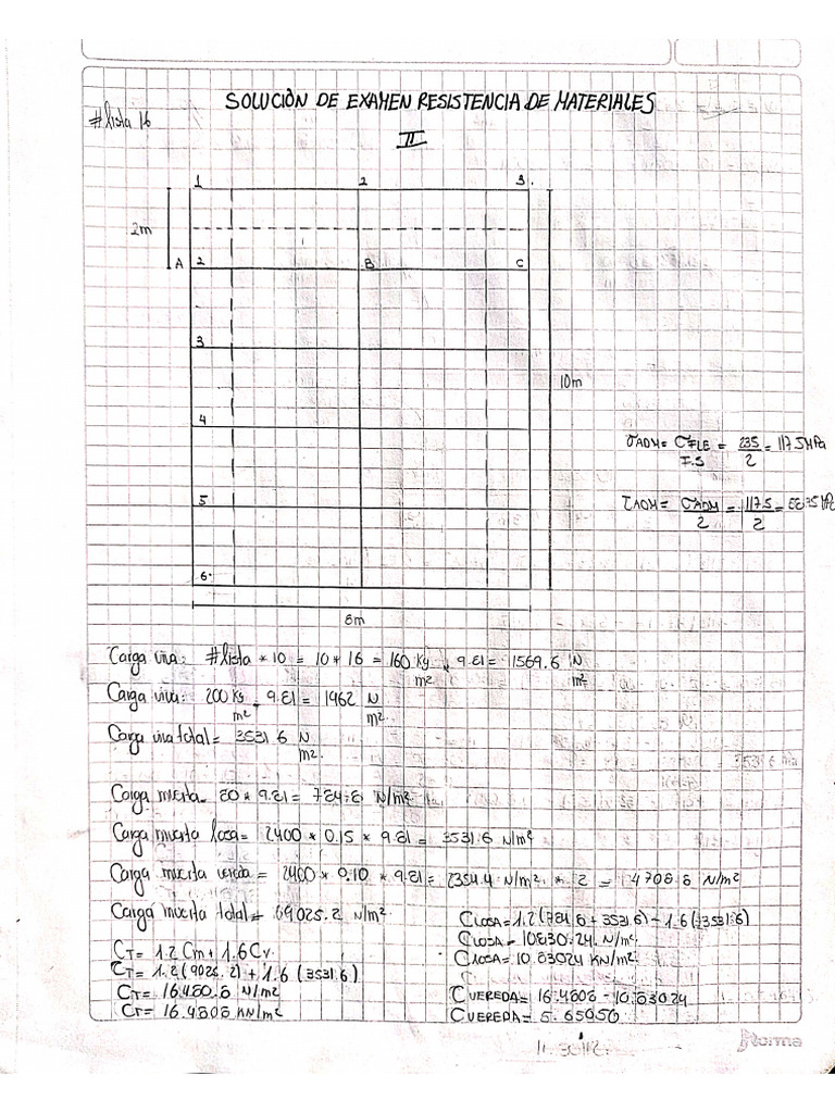 Solucionario Examen Final Resis Ii - 230626 - 182722 | PDF