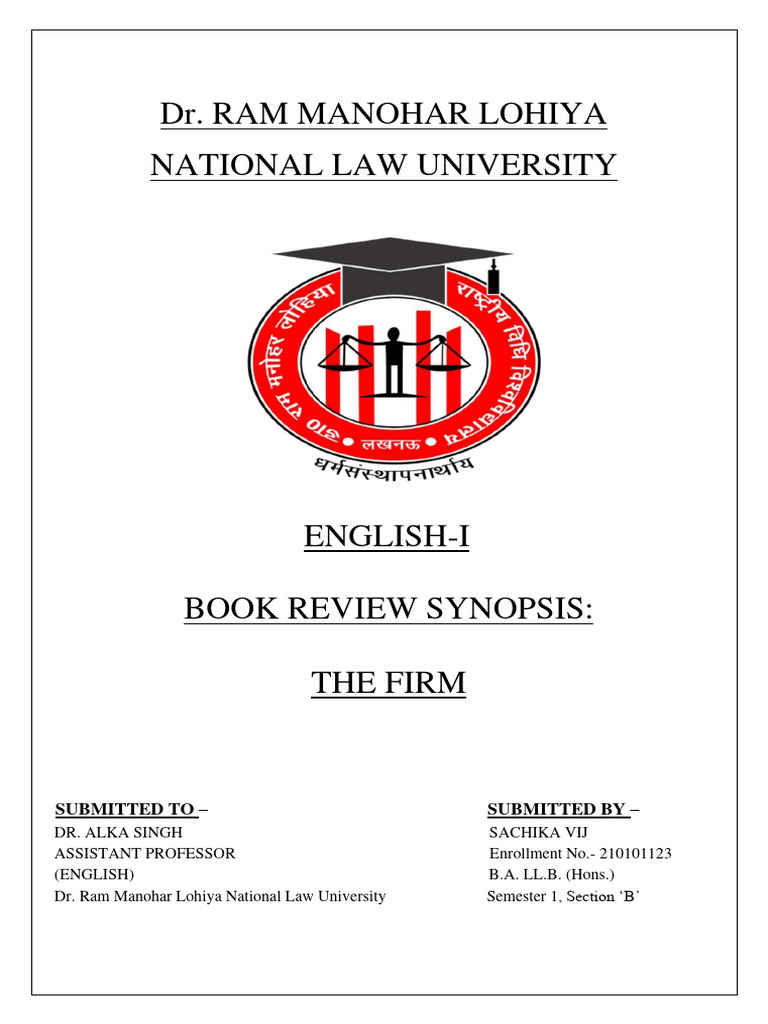 English Synopsis - Book Review - The Firm | PDF
