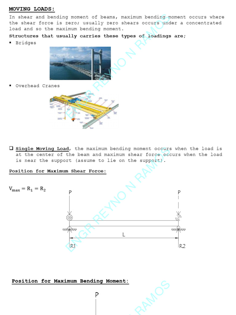 Es 103 - Module 9 - Moving Loads | PDF | Bending | Beam (Structure)
