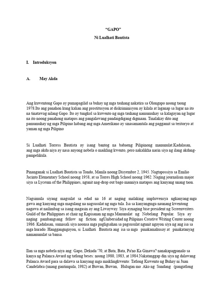 GAPO | PDF