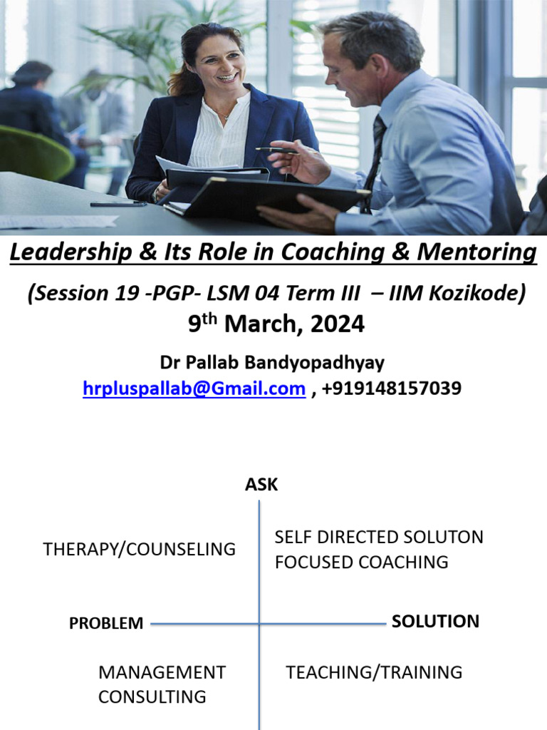 Leadership 19 LSM | PDF | Mentorship | Learning