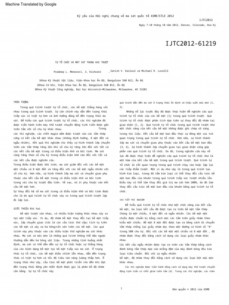 S T CH C C A Ma Sát Trong Khi Trư T | PDF