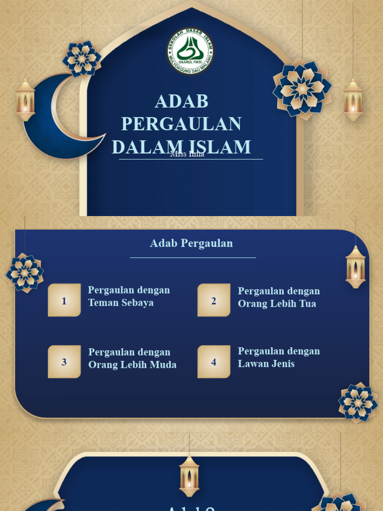 Adab Pergaulan dalam Islam | PDF