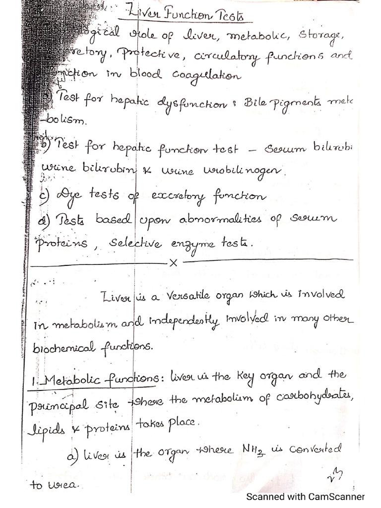 Liver Function Tests | PDF