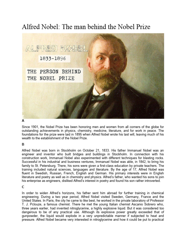 Alfred Nobel | PDF