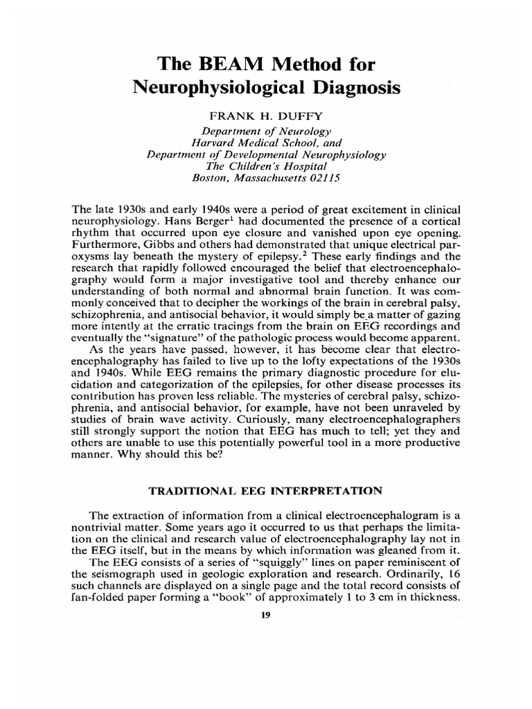 Duffy() The_BEAM_Method_for_Neurophysiological_D | PDF ...