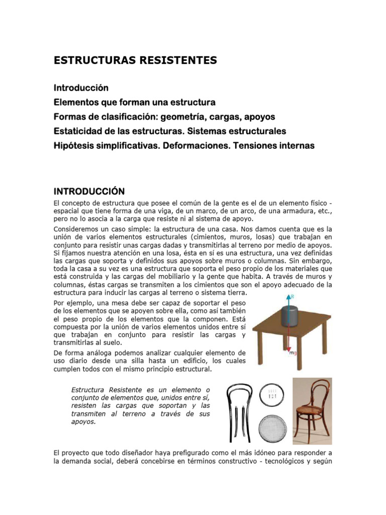 1parte Estructuras | PDF | Ecuaciones | Viga (Estructura)