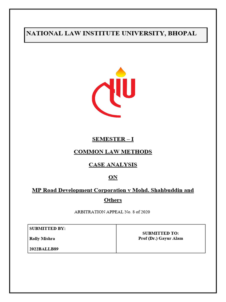 2022BALLB89 CLM Project Rolly | PDF | Precedent | Appeal