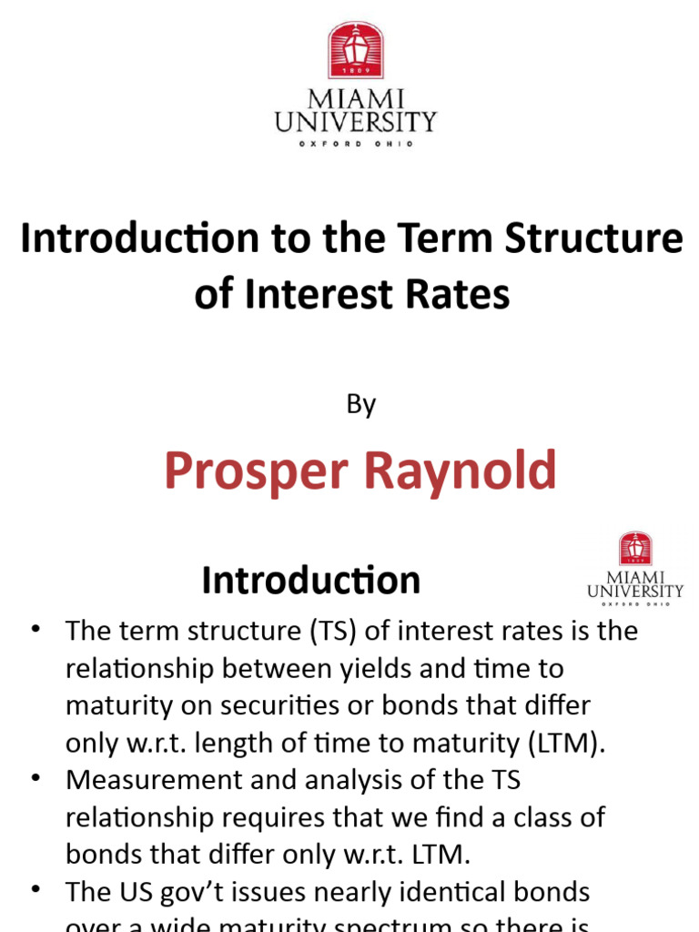 Understanding Interest Rate Term Structure | PDF | Yield Curve ...