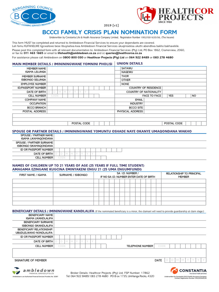 BCCCI Nomination Forms 2022 v1 | PDF | Government And Personhood ...