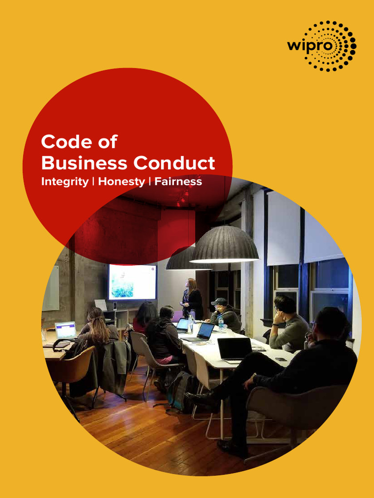 Wipro's Updated Code of Business Conduct | PDF | Business Ethics | Conflict Of Interest