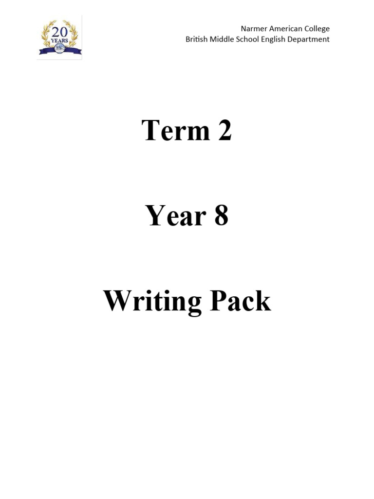 Writing Pack Term 2 | PDF | Argument | Robot