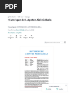 Histoire de l'apôtre Aidini Abala | PDF | Jésus | Baptisme