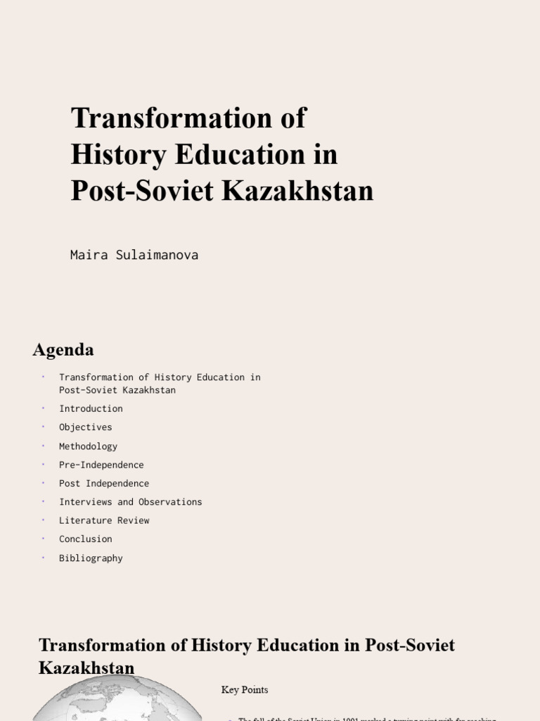 Transformation of History Education in Post-Soviet Kazakhstan | PDF ...
