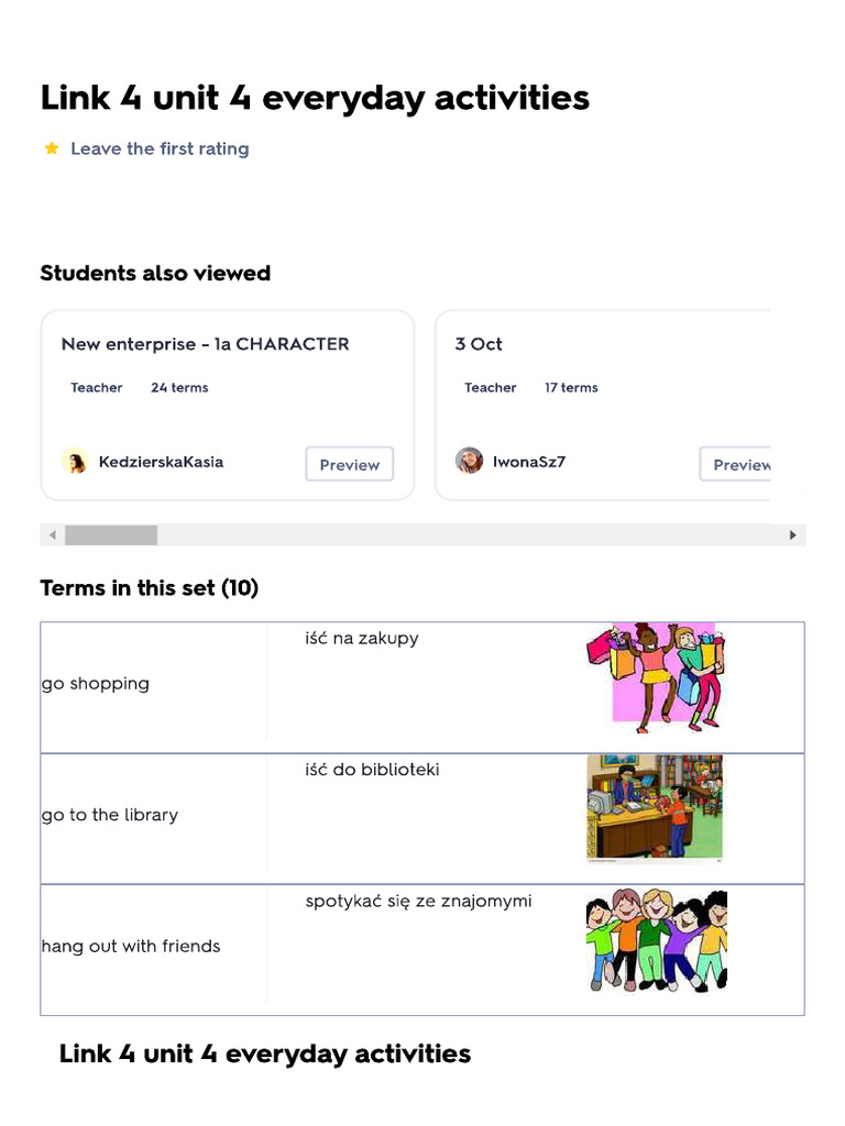 Everyday Activities | PDF