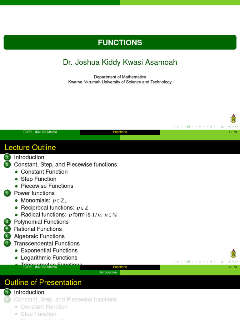 3.1 Functions | PDF | Function (Mathematics) | Exponential Function