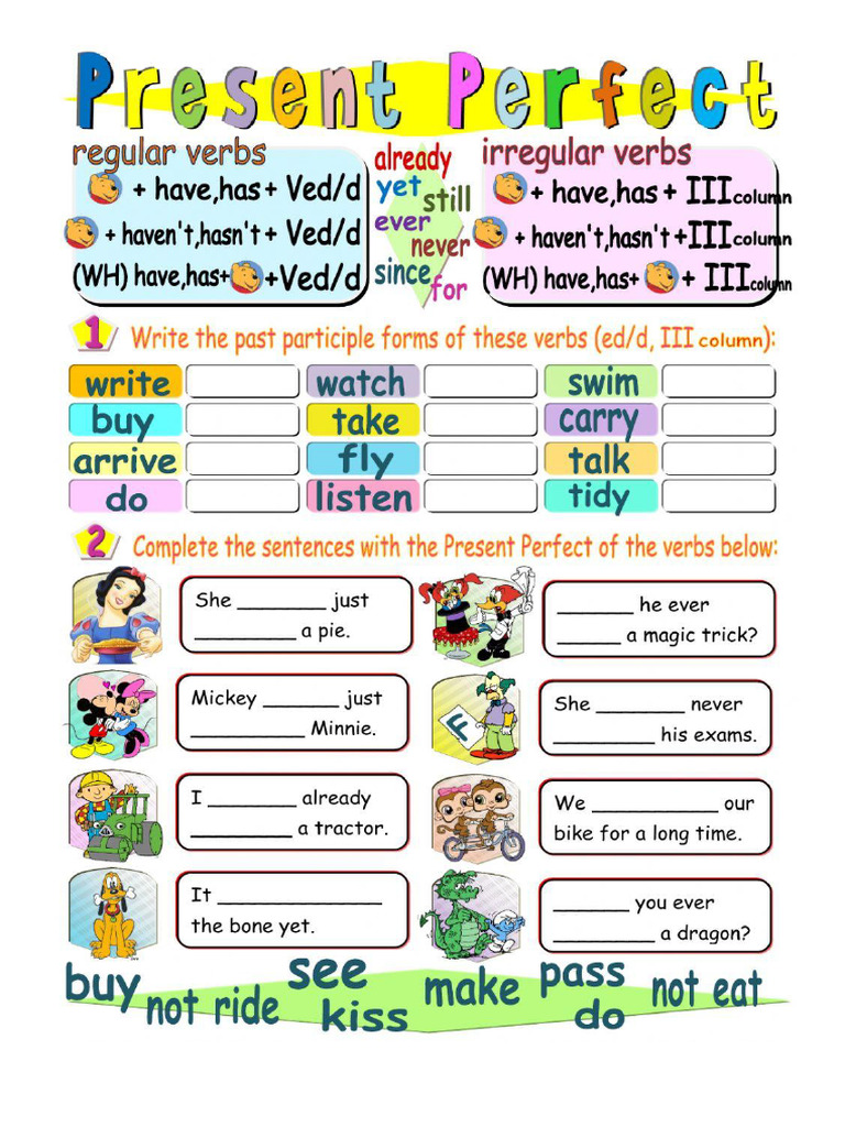 Present Perfect worksheet | PDF