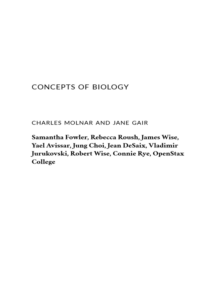Concepts of Biology 1501637942 | PDF | Cell (Biology) | Archaea