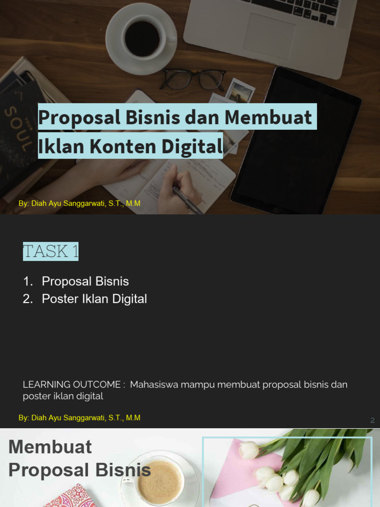 CH 08 Membuat Proposal Bisnis Dan Poster Iklan Digital | PDF