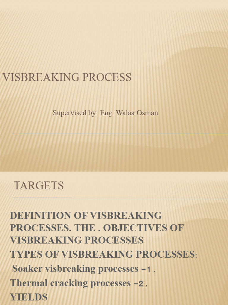 Visbreaking Processes | PDF | Energy Industry | Hydrocarbons
