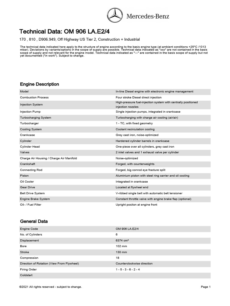 Technical Data-OM 906 LA.E2 - 4-170 - 810 - D906.949-Off Highway US ...