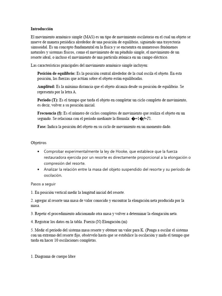 Fisica Lab | PDF | Oscilación | Fuerza