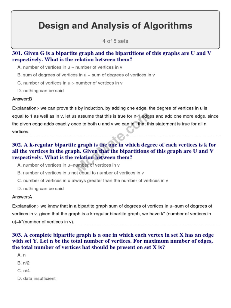 Design-And-Analysis-Of-Algorithms (Set 4) | PDF