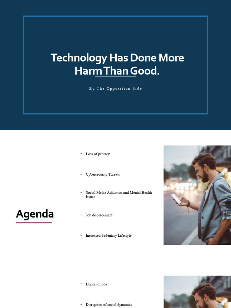 Technology Has Done More Harm Than Good | PDF | Cybercrime | Social Media