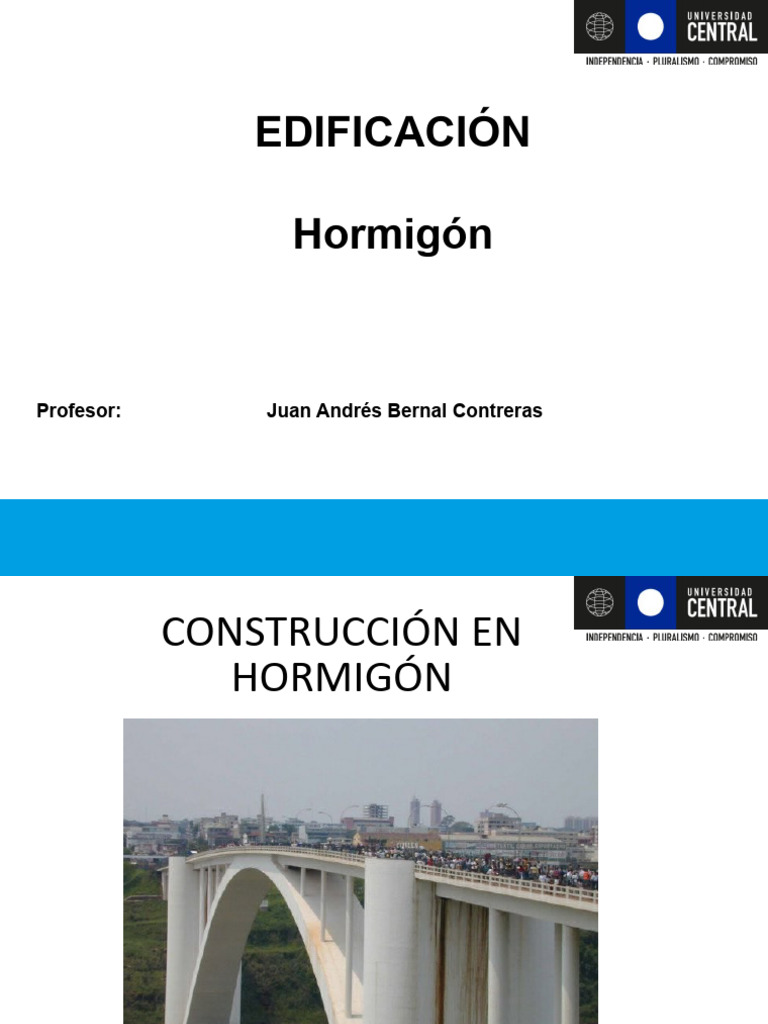 Clase 06a - Hormigón | PDF | Hormigón | Cemento