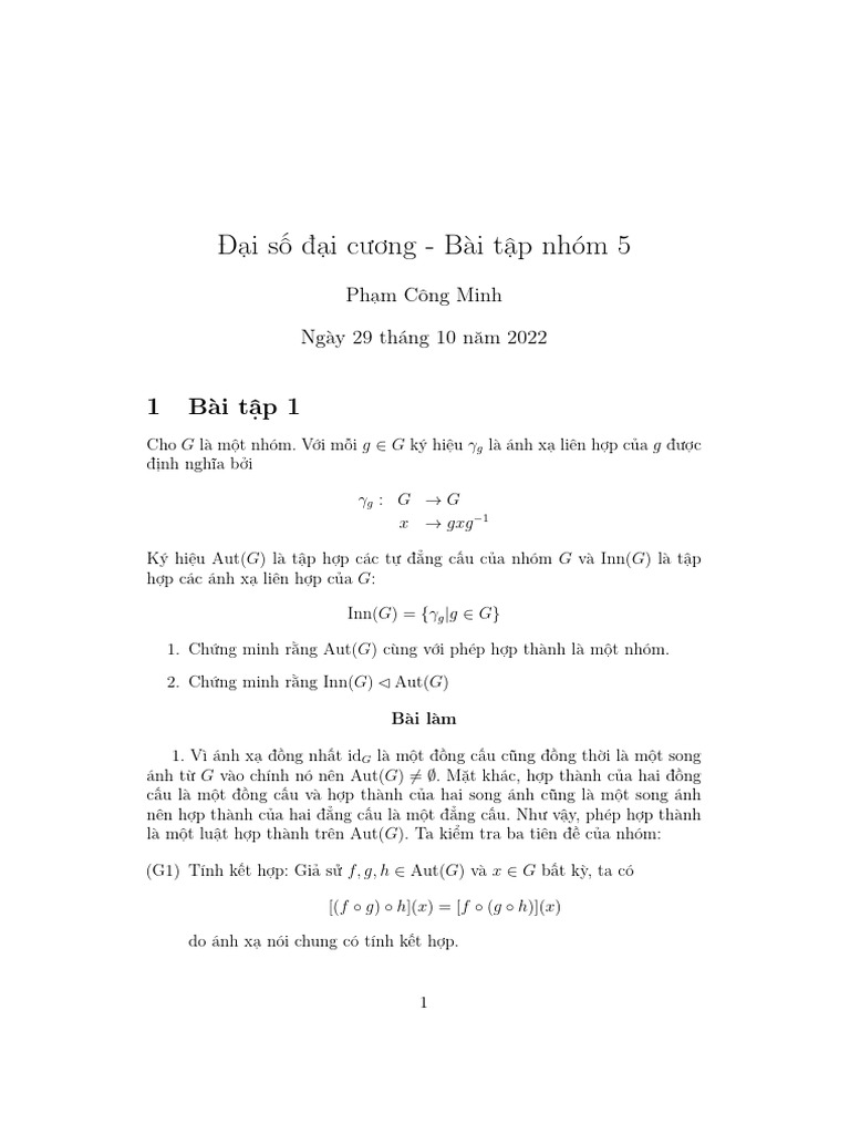Bài tập nhóm 5 | PDF