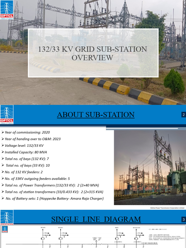 Optcl Bbpur Ppt (1) | PDF | Electrical Substation | Electric Power ...