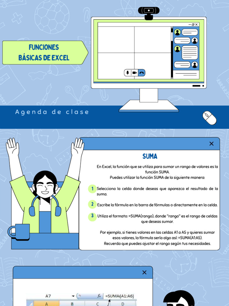 Funciones Basicas de Excel Grupo 4 | PDF | Microsoft Excel | Función (Matemáticas)