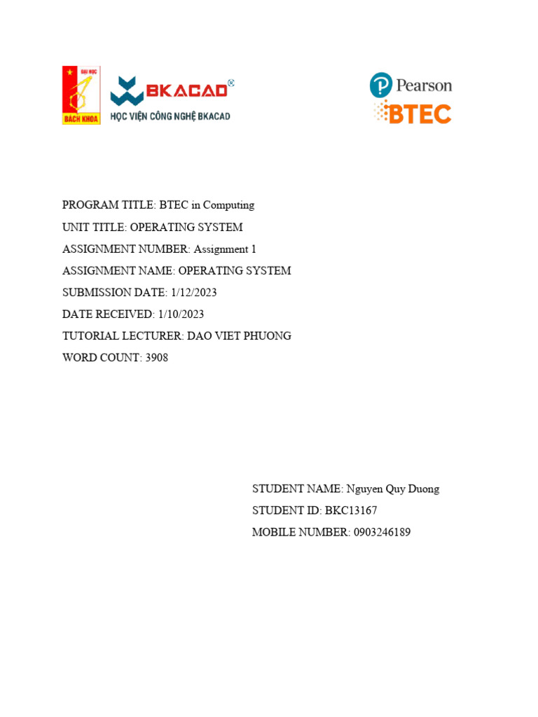 OS | PDF | Operating System | Scheduling (Computing)