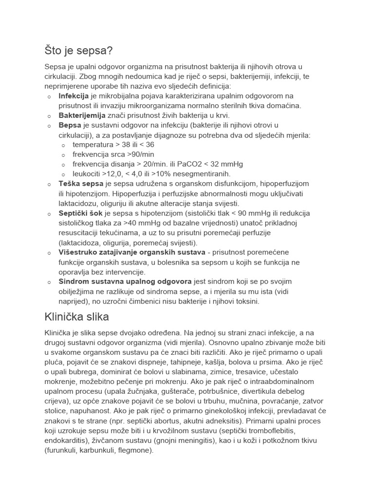 Sepsa | PDF