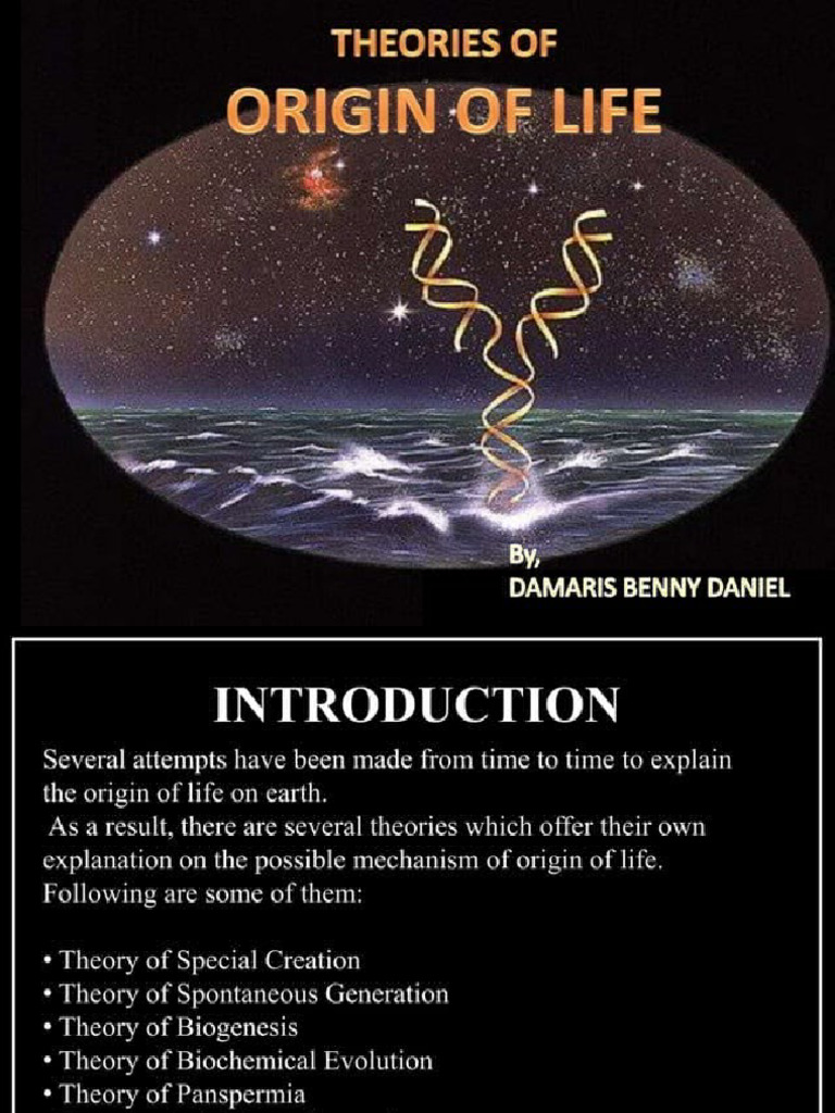Theories of Origin of Life | PDF