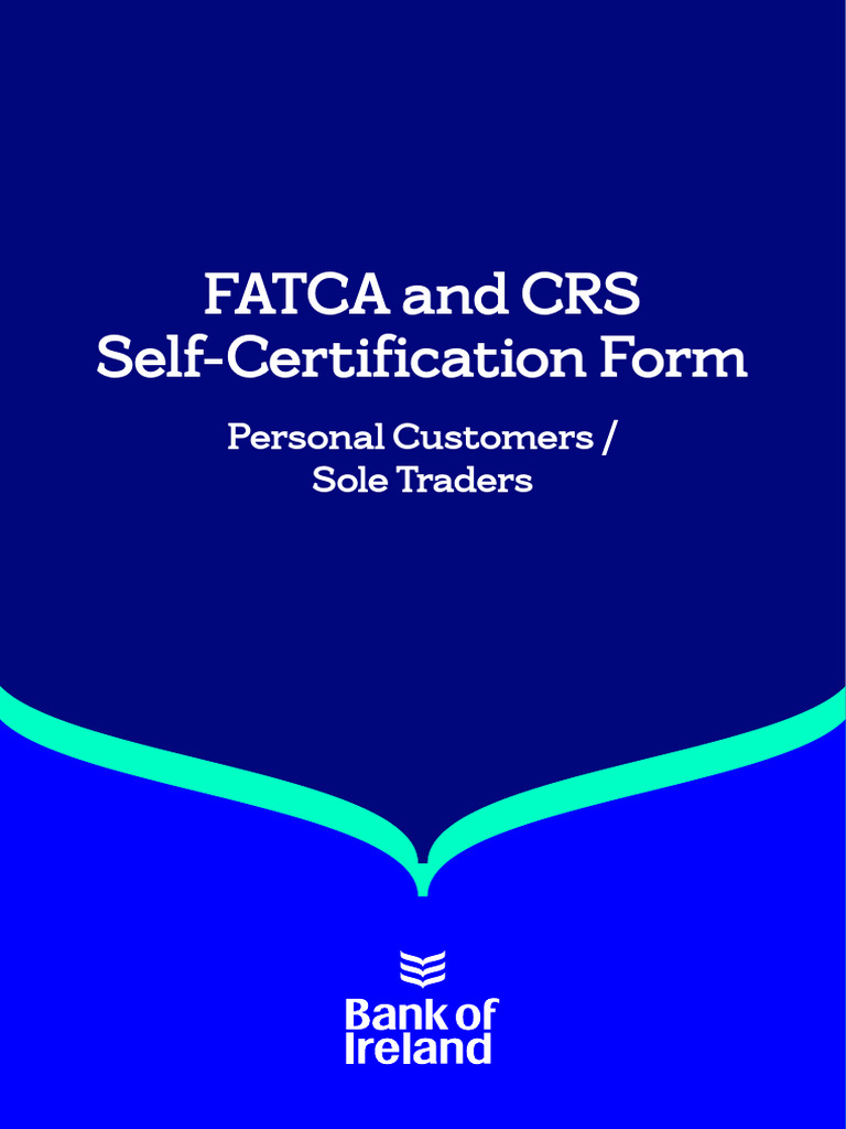 FATCA and CRS Self Cert Form | PDF