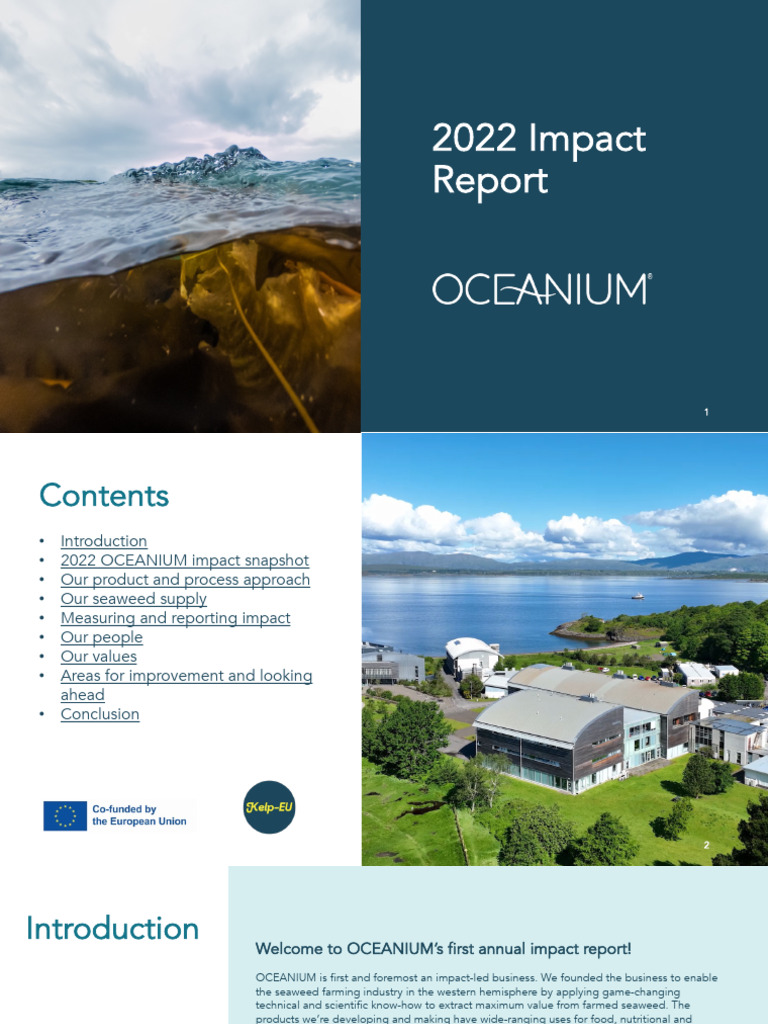 OCEANIUM 2022 Impact Report 1 | PDF | Employment | Sustainability