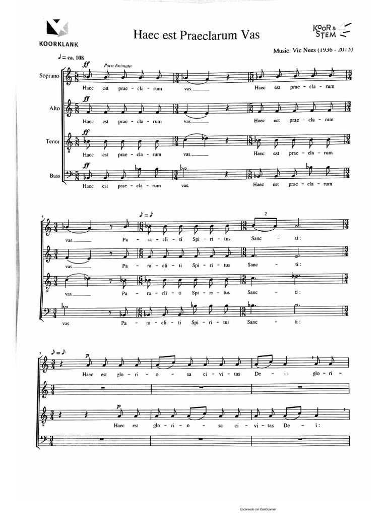 15) Haec Est Praeclarum Vas | PDF