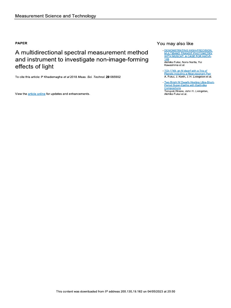 30 KHADEMAGHA 2018 A Multidirectional Spectral Measurement Method and Instrument To Investigate ...