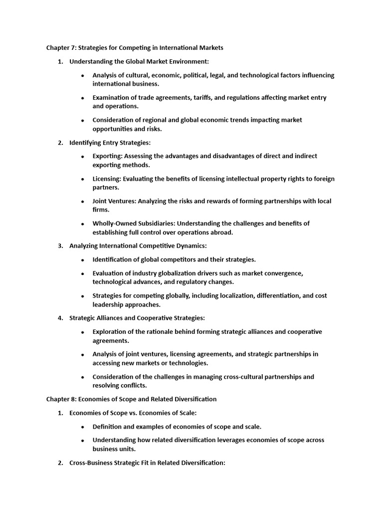 Strategy Notes | PDF | Strategic Management | Corporate Social ...