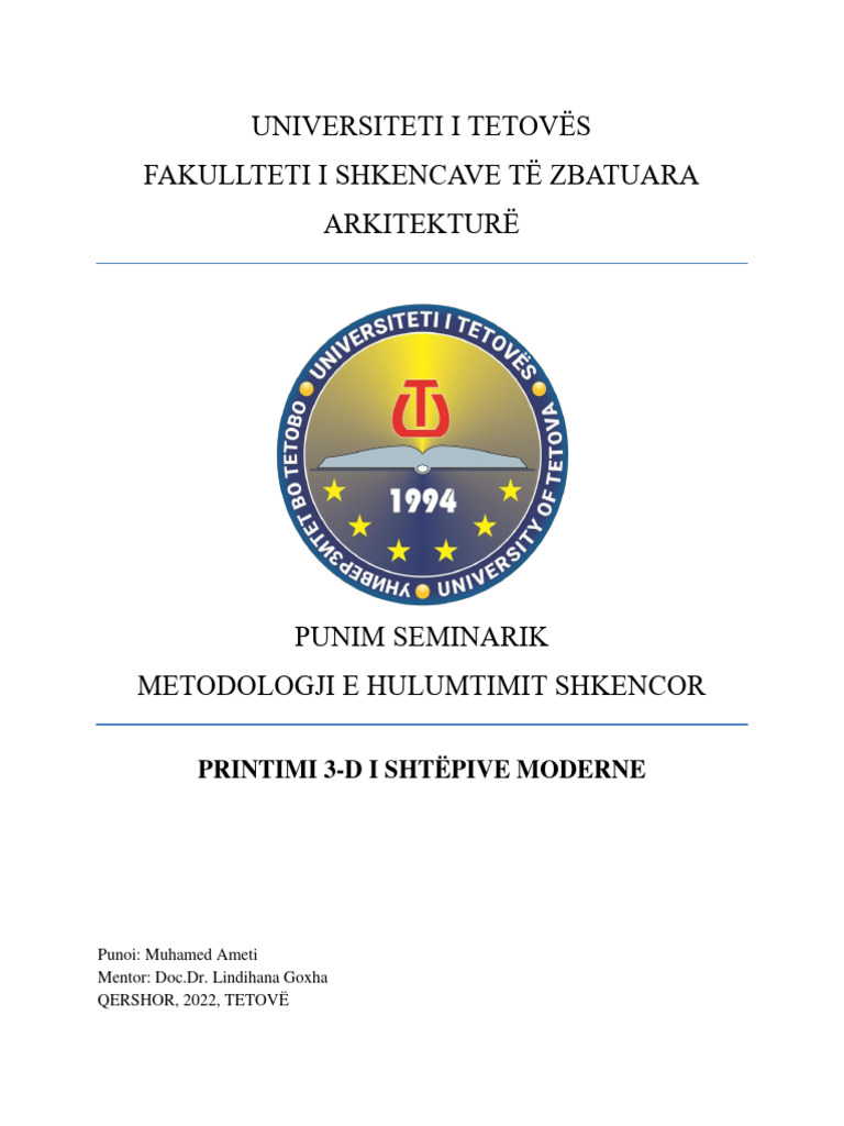 METODOLOGJI E HULUMTIMIT SHKENCOR - Muhamed Ameti | PDF