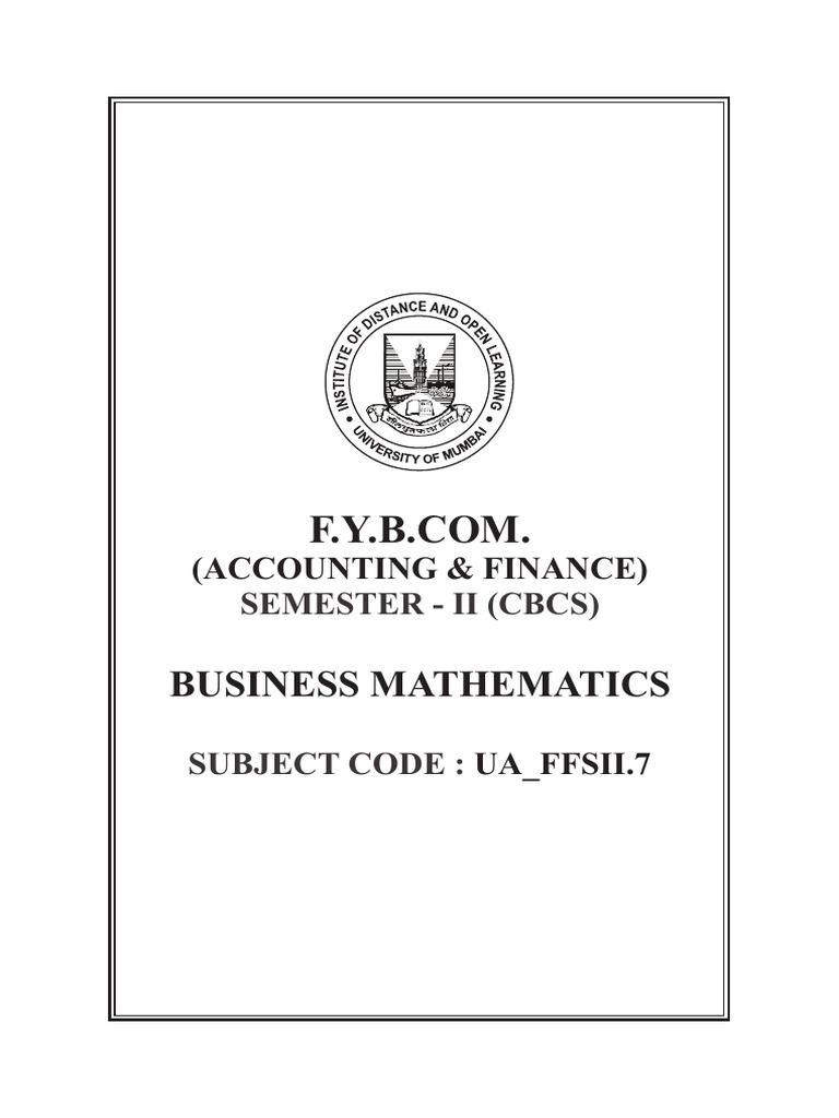Business Mathematics | PDF | Interest | Ratio