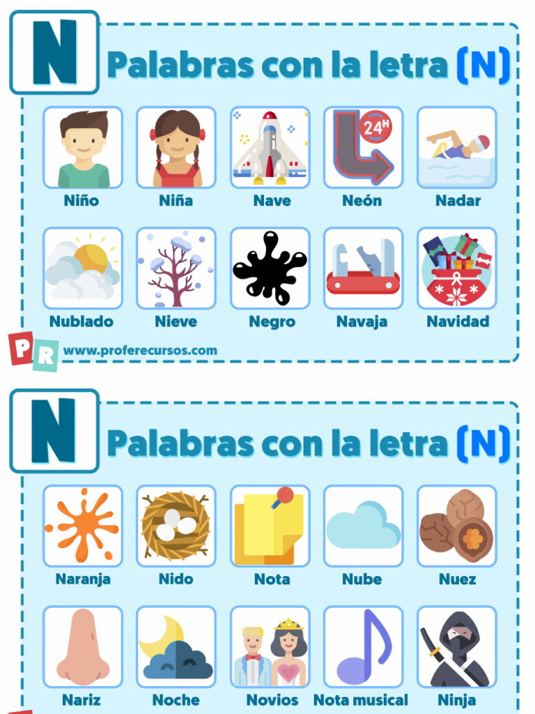 Palabras Con N | PDF